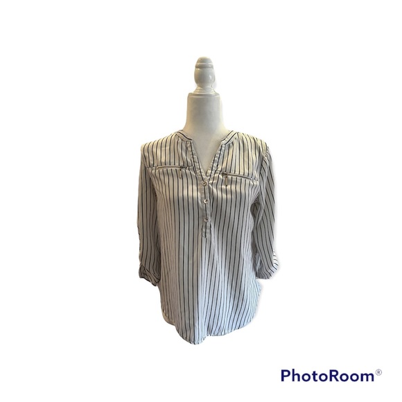 Rolypoly | Tops | Roly Poly Womans Black And White Stripe Shirt Size ...